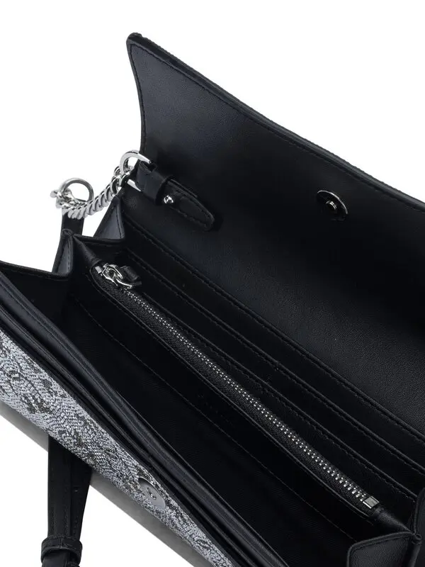 Pinko Logo Plaque Embellished Clutch Bag