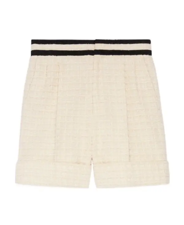 Gucci Turn-up Hem Shorts With Striped Waistband