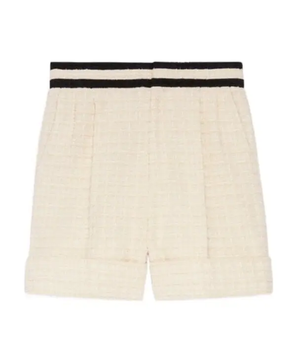 Gucci Turn-up Hem Shorts With Striped Waistband