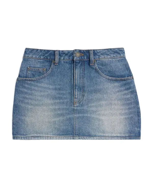 AMI Paris Denim Mini Skirt