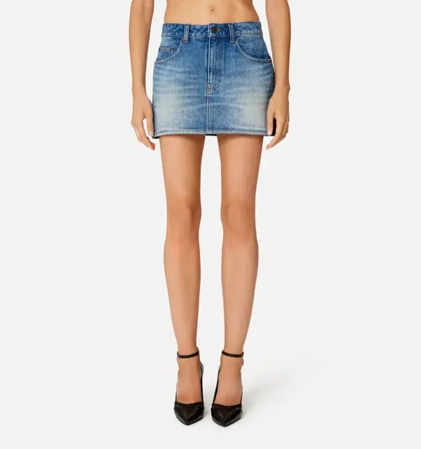 AMI Paris Denim Mini Skirt