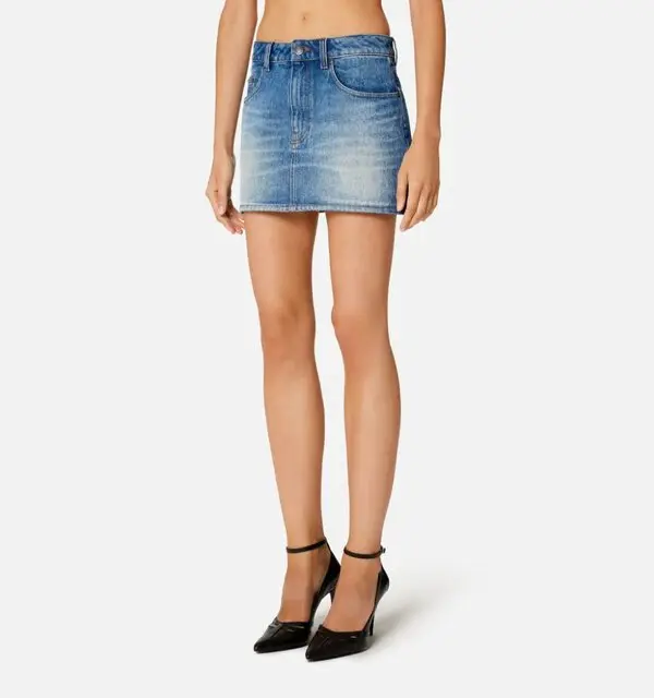 AMI Paris Denim Mini Skirt