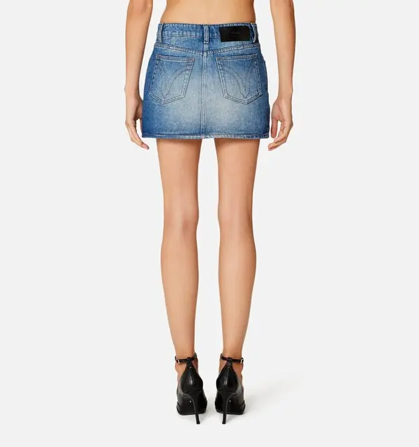 AMI Paris Denim Mini Skirt