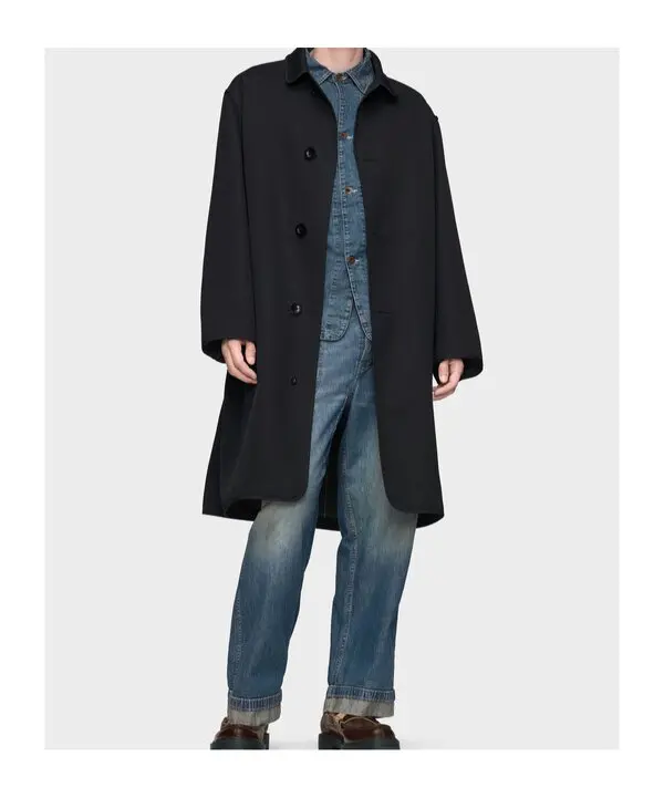 MAISON MARGIELA Straight Hem Buttoned Coat