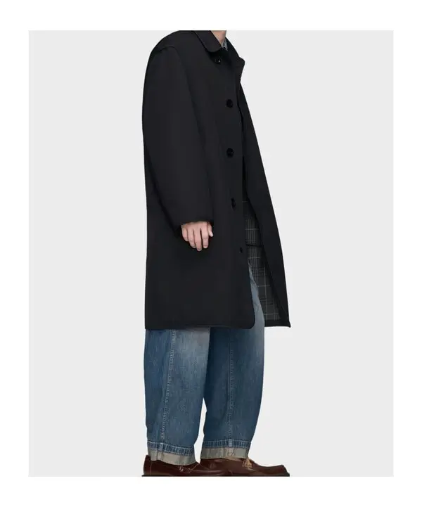 MAISON MARGIELA Straight Hem Buttoned Coat