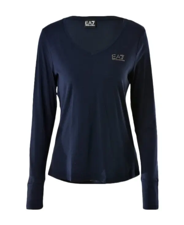 EA7 Long-sleeve V-neck T-shirt