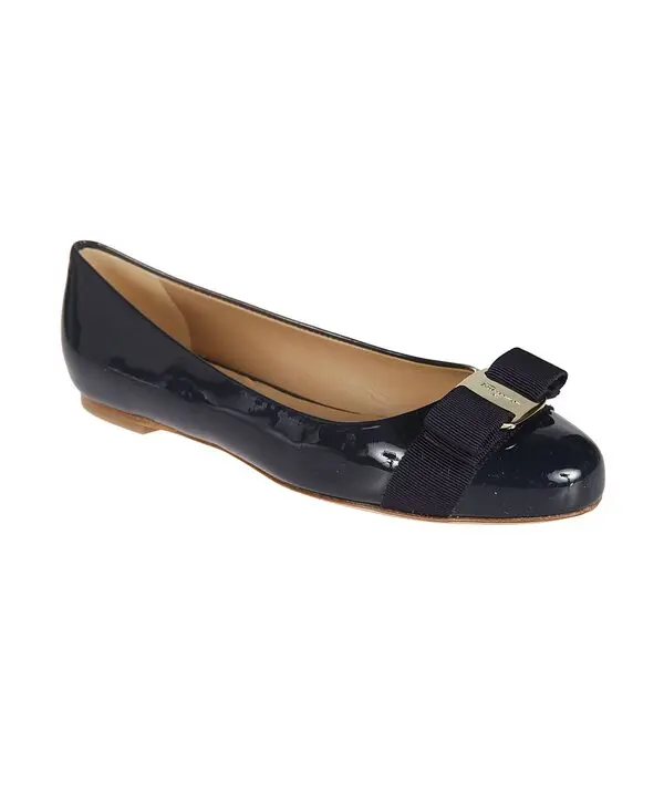 FERRAGAMO Varina Ballet Flats - Black