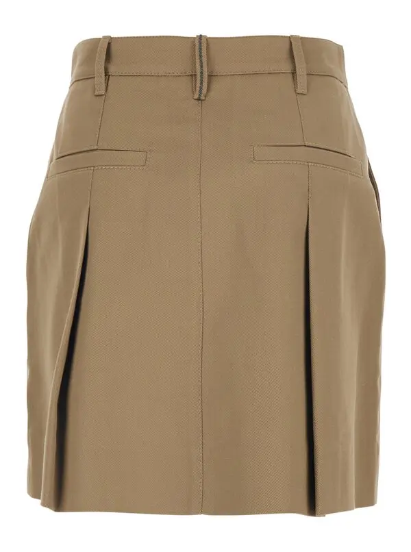 Brunello Cucinelli Pleated Mini Skirt