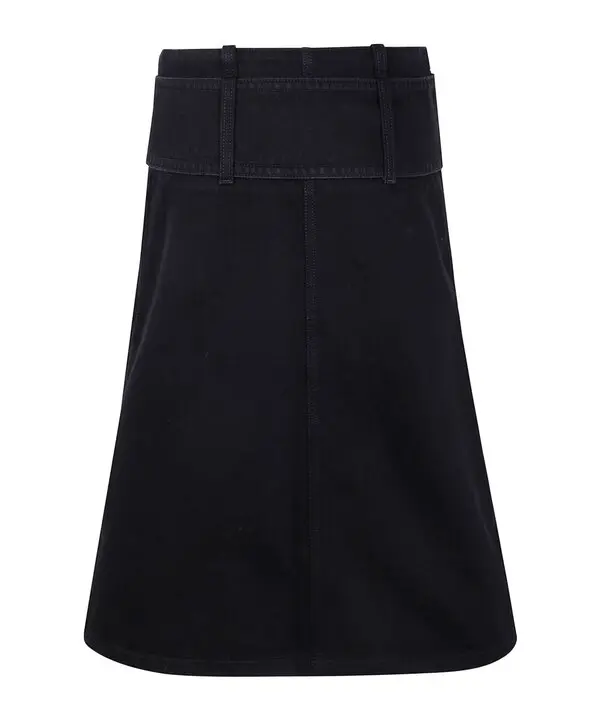PATOU Buckle Zip Detailed Skirt