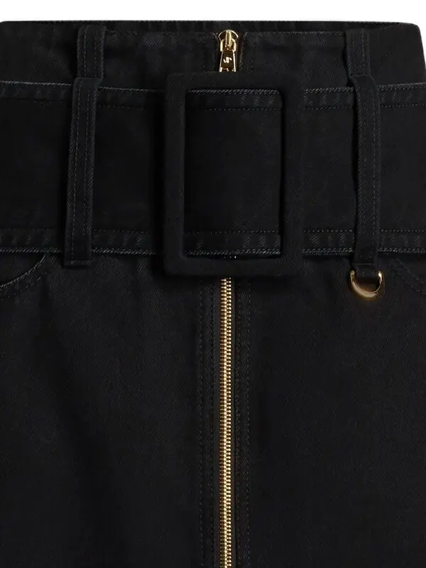 PATOU Buckle Zip Detailed Skirt
