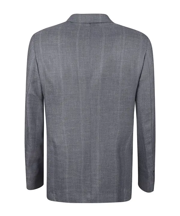 Eleventy Long-sleeved Suit Jacket - Gray