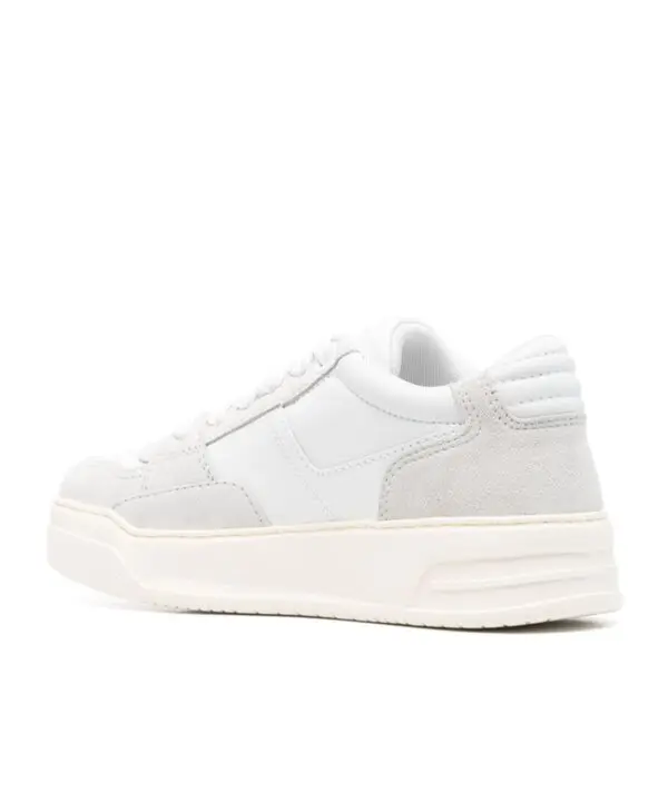 Hogan Logo Debossed Lace-up Sneakers - White