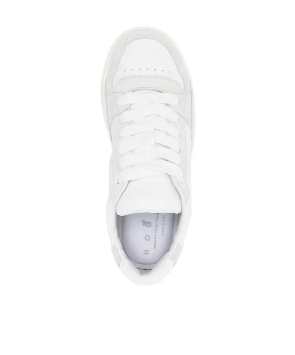 Hogan Logo Debossed Lace-up Sneakers - White