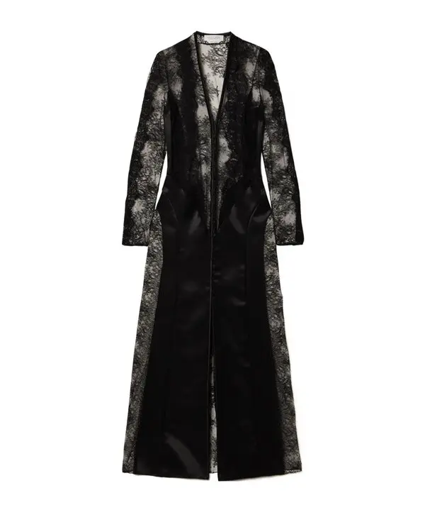 Gabriela Hearst Yernard" Patchwork Lace Maxi Dress