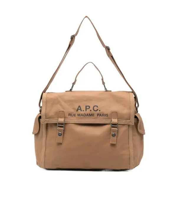 A.p.c. Recuperation Satchel Bag - Brown