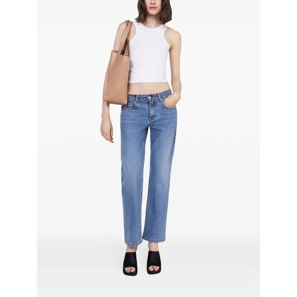 Stella McCartney Low-rise Logo Patch Jeans