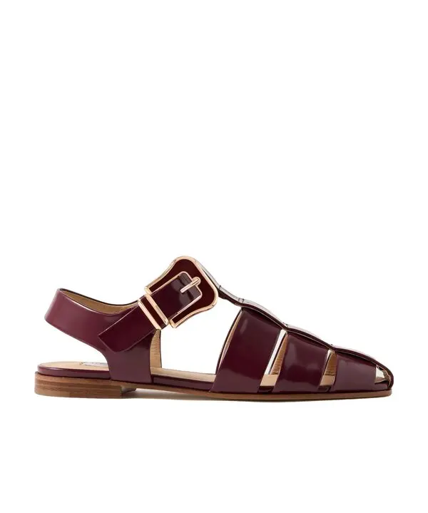 Gabriela Hearst Zoey Flat Sandals - Brown