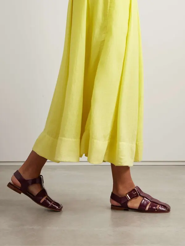 Gabriela Hearst Zoey Flat Sandals - Brown