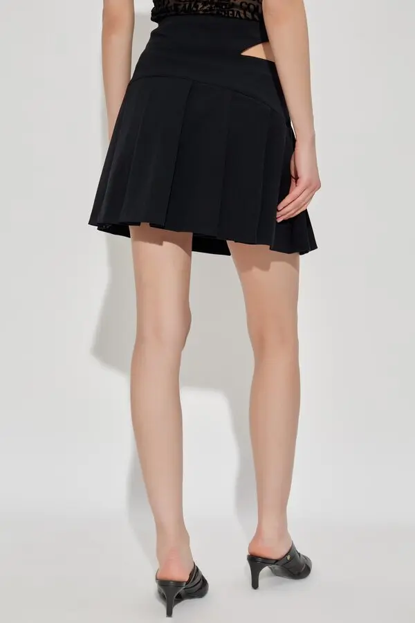 Versace Pleated Buckle-fastening Skirt