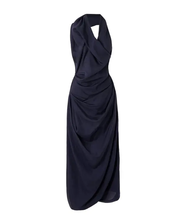 VIVIENNE WESTWOOD Halter Neck Asymmetrical Draped Dress
