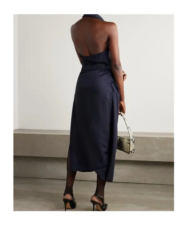 VIVIENNE WESTWOOD Halter Neck Asymmetrical Draped Dress