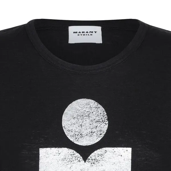 Isabel Marant Étoile Logo Printed Long Sleeve T-shirt