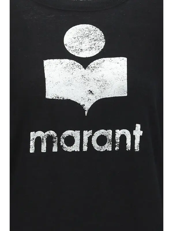 Isabel Marant Étoile Logo Printed Long Sleeve T-shirt