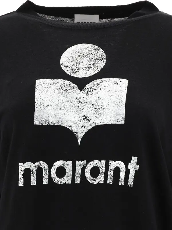 Isabel Marant Étoile Logo Printed Long Sleeve T-shirt