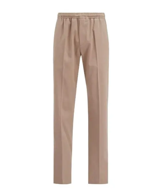 Dior Elastic Waistband Casual Pants - Nude