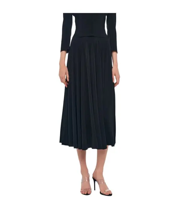 Norma Kamali Pleated Maxi Skirt