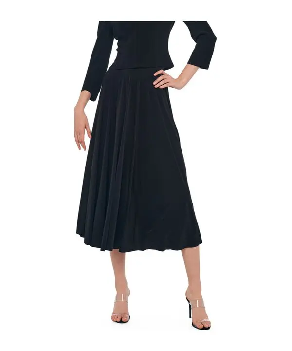 Norma Kamali Pleated Maxi Skirt