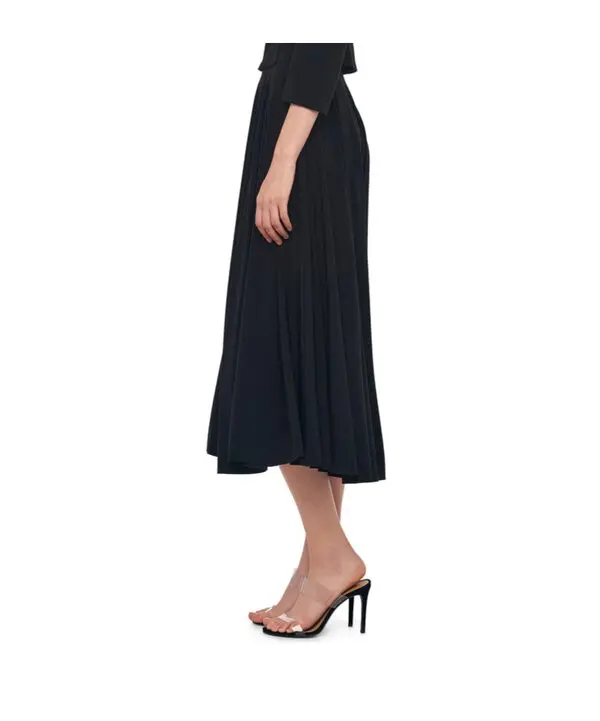 Norma Kamali Pleated Maxi Skirt