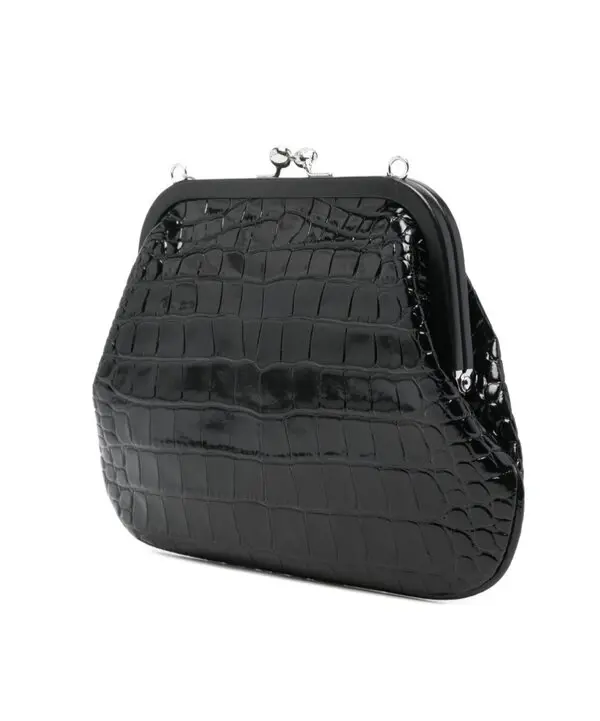 VIVIENNE WESTWOOD Frame Embossed Shoulder Bag - Black