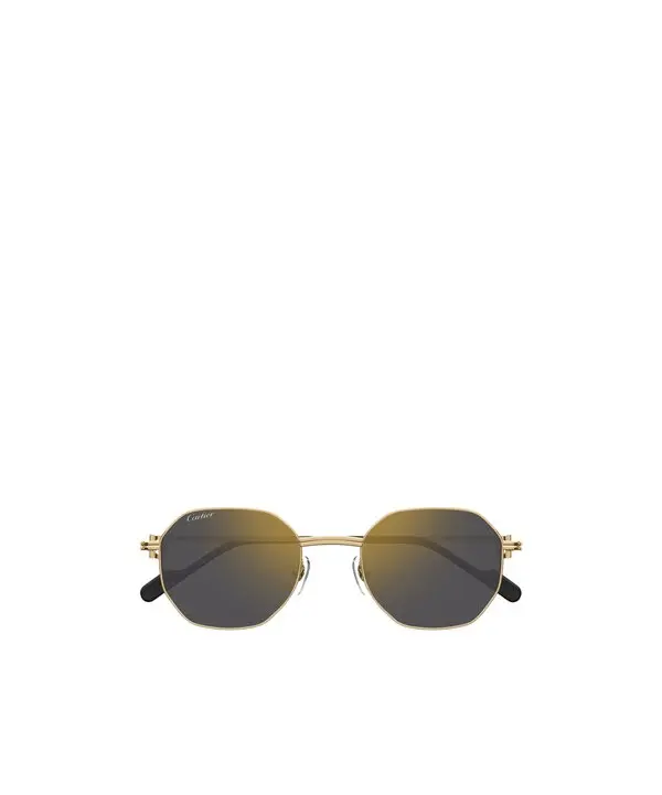 Cartier Hexagonal Frame Sunglasses - Black