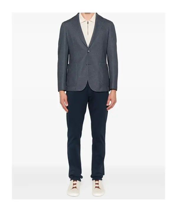 Eleventy Drawstring Tapered Pants - Black