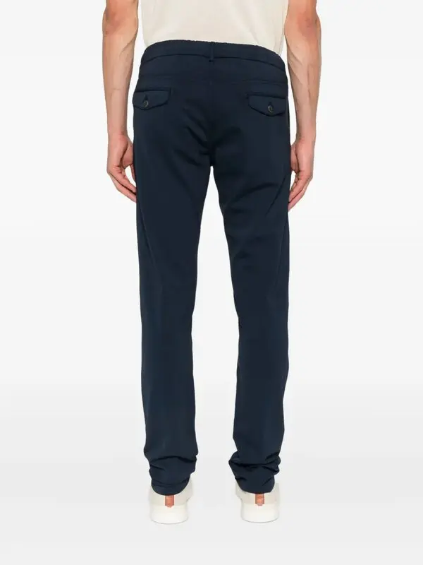 Eleventy Drawstring Tapered Pants - Black