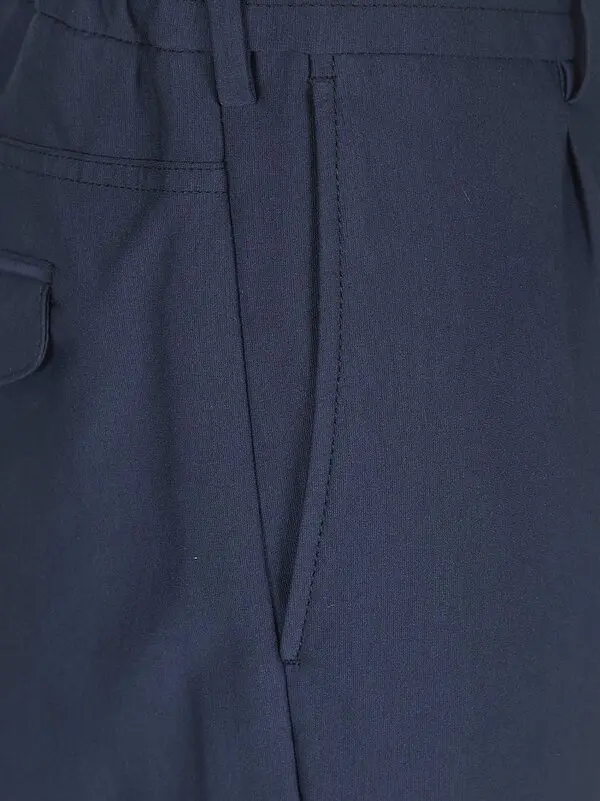 Eleventy Drawstring Tapered Pants - Black