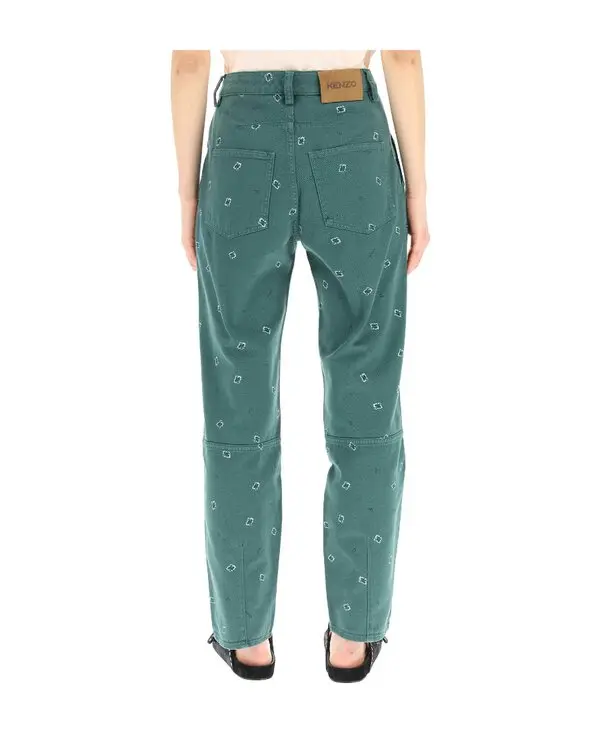 Kenzo Paisley Printed Cropped Trousers