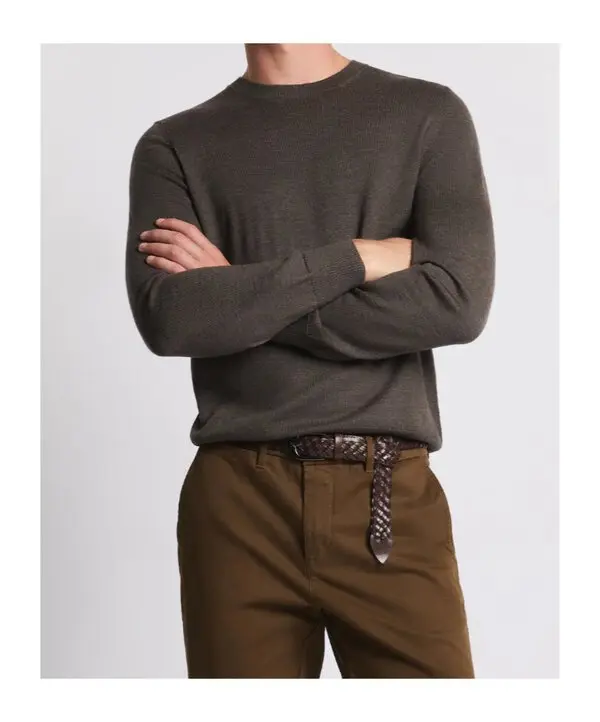 FAY Wool Round Neck Knitwear - Brown