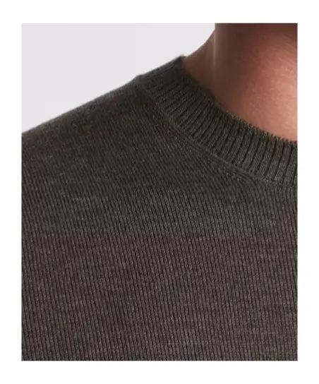 FAY Wool Round Neck Knitwear - Brown