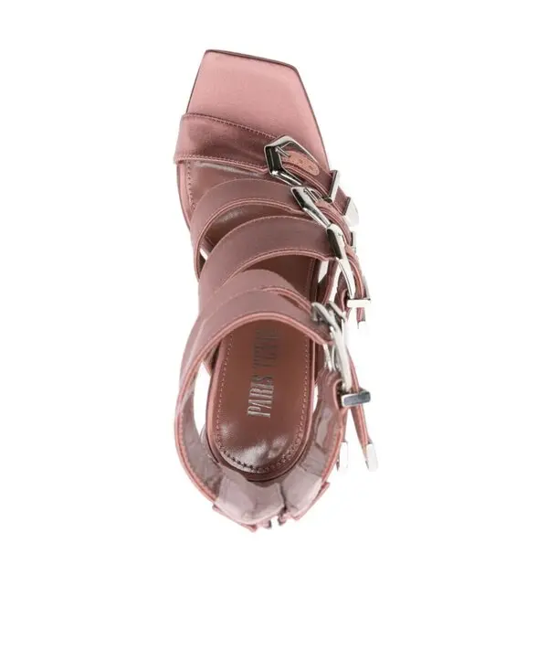 Paris Texas Ursula Buckled Stiletto Sandals - Multicolor