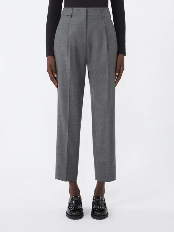 Max Mara Pleated Straight-leg Trousers