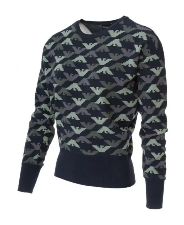 Emporio Armani Logo Jacquard Pullover