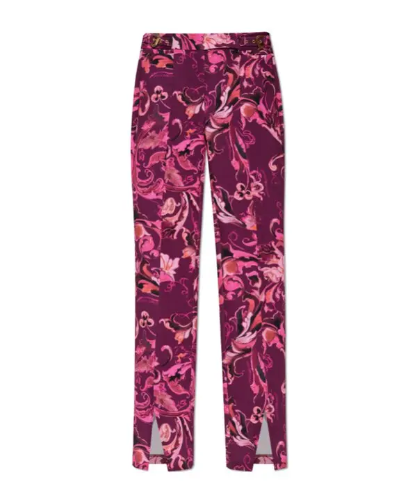 Versace Barocco-print Trousers - Red