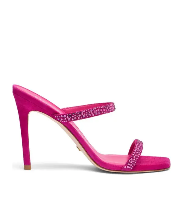 STUART WEITZMAN Aleena Royale Crystal High-heeled Sandals - Pink