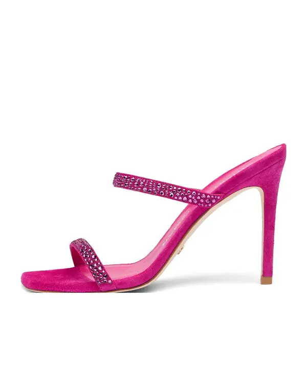 STUART WEITZMAN Aleena Royale Crystal High-heeled Sandals - Pink