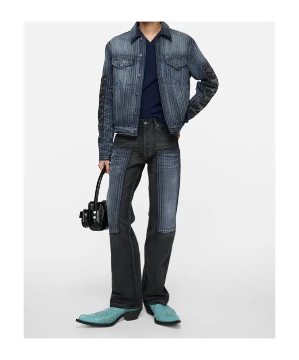 Acne Studios Patchwork Denim Trucker Jacket
