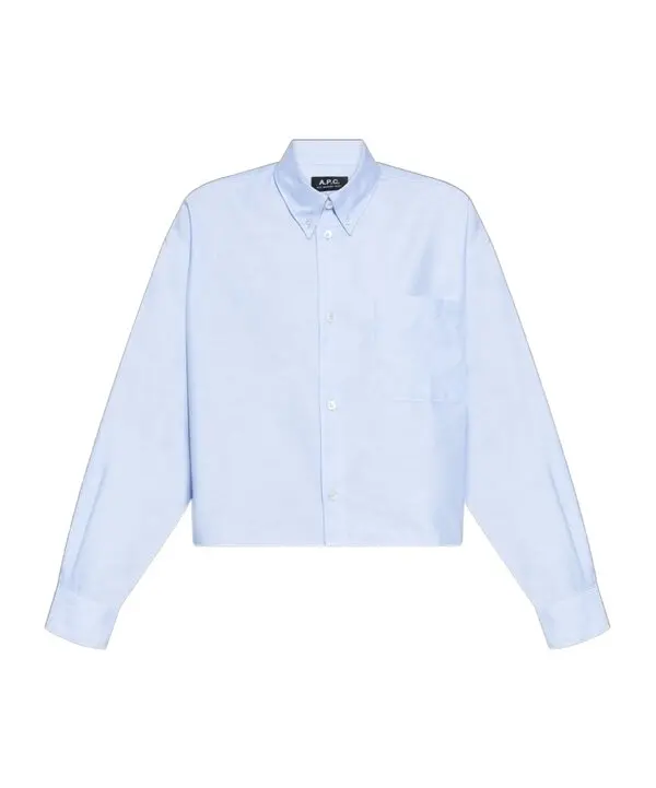 A.p.c. Long-sleeved Button-up Shirt - Blue