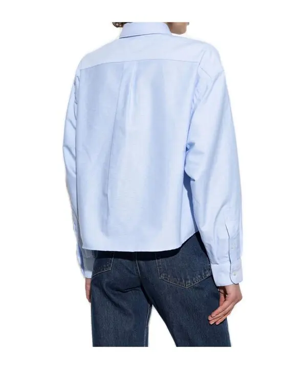 A.p.c. Long-sleeved Button-up Shirt - Blue