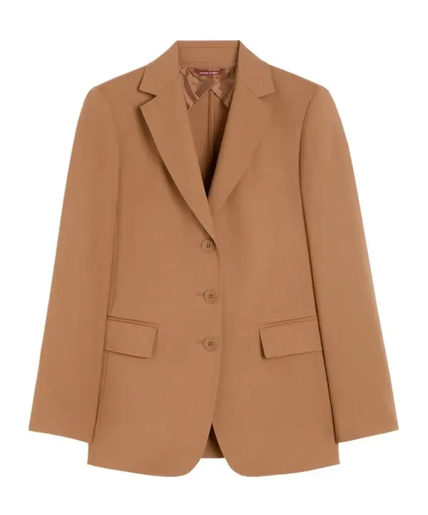 Max Mara Nice Single-breasted Jacket - Hazelnut Brown